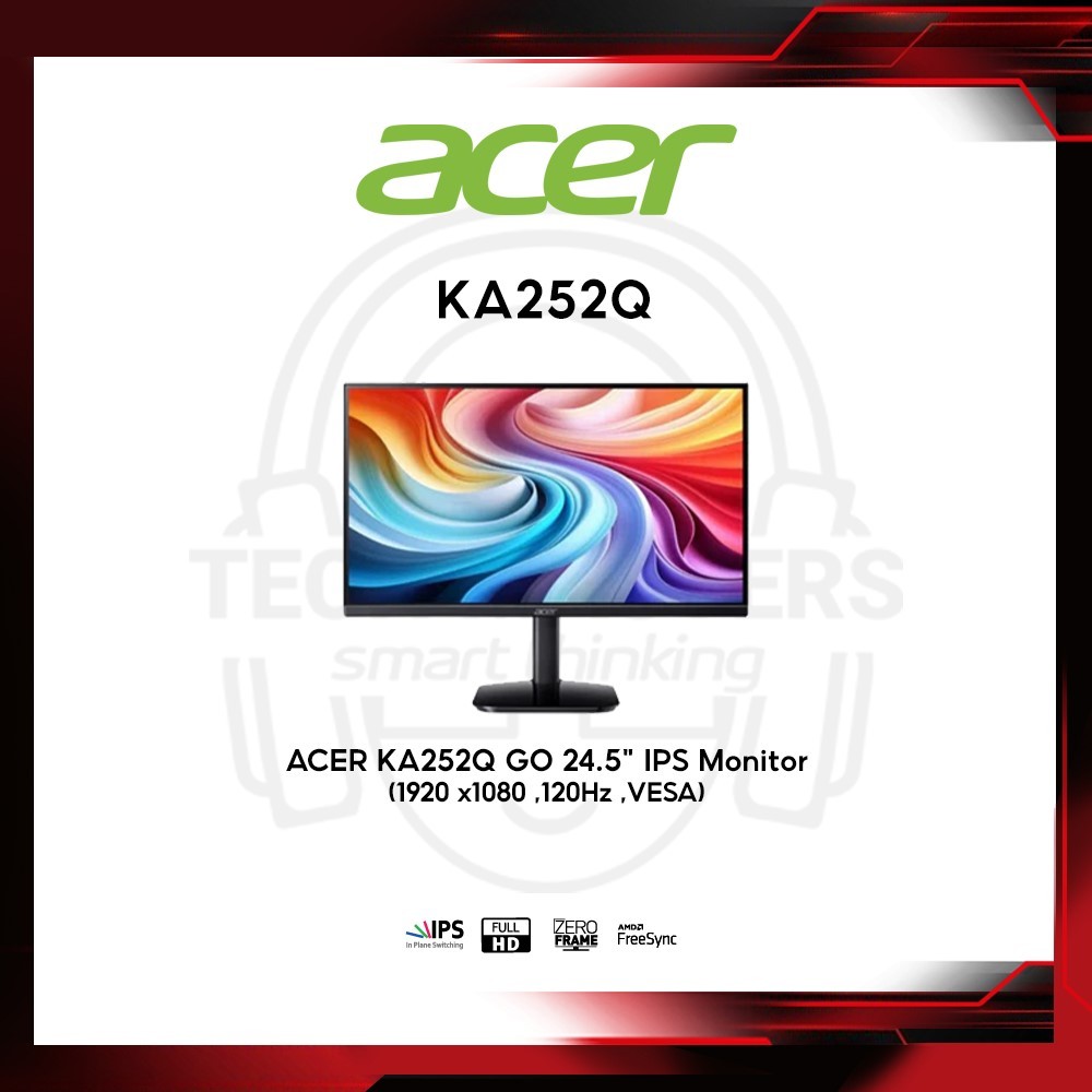 ACER KA252Q GO 24.5" IPS Monitor (1920 x1080 ,120Hz ,VESA) | Shopee ...