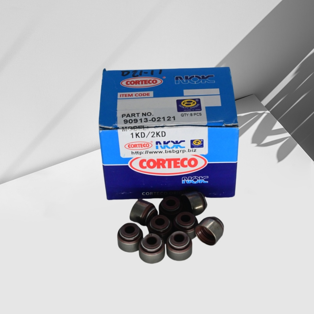 Nok Corteco Valve Seal Cap 1Set/8pcs 1KD/2KD For Toyota Hilux/Fortuner ...