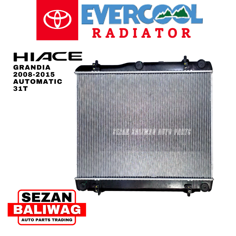 EVERCOOL RADIATOR ASSEMBLY TOYOTA HIACE GRANDIA 2008-2015 AUTOMATIC ...
