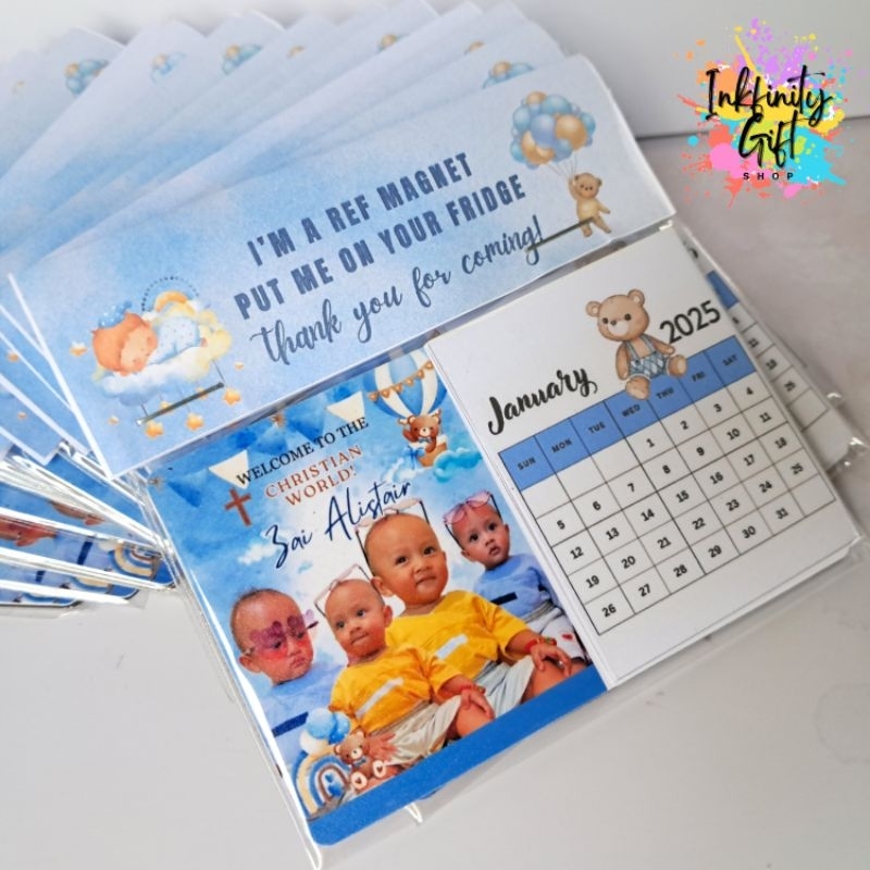 Ref Magnet Calendar for Souvenirs and Giveaways ATM Size Max 10pcs ...