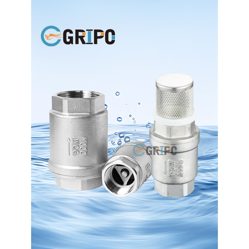GRIPO High End quality 304 Stainless Spring check valve foot valve one ...