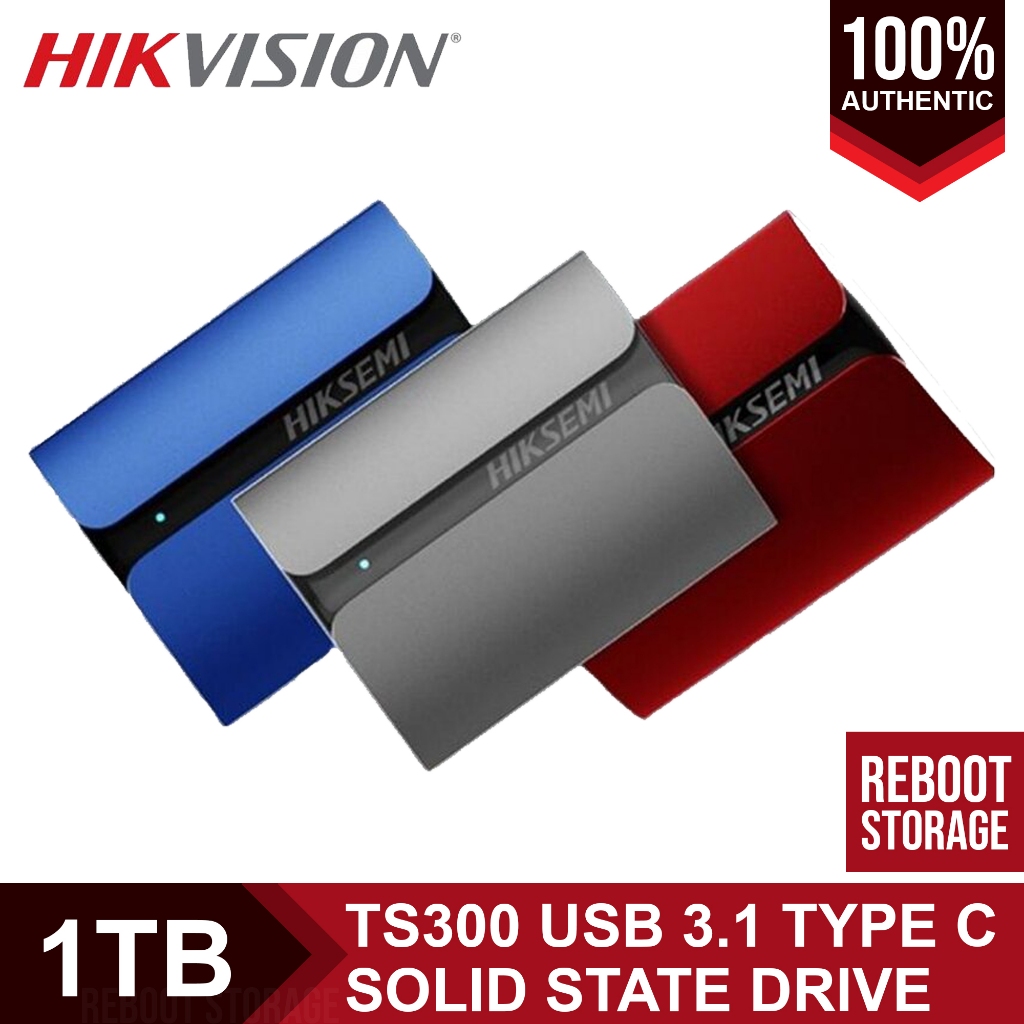 HIKVISION / HIKSEMI 1TB Portable SSD USB 3.1 Type C T300S External ...