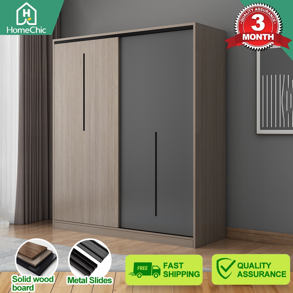 Sliding door wardrobe modern simple wardrobe bedroom simple large ...