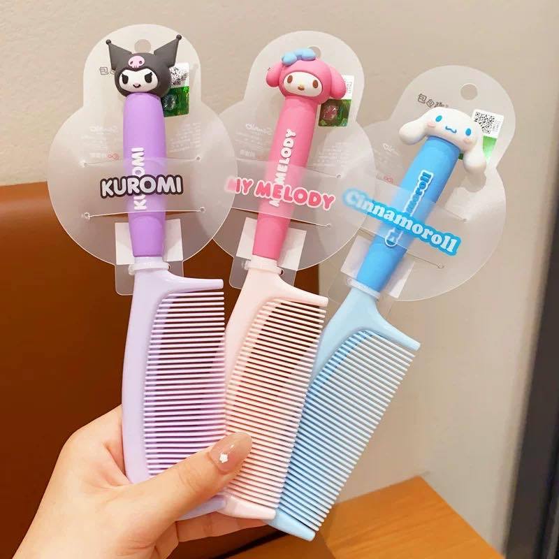 Kuromi melody Cinnamoroll Cute Comb for Girls Long Hair Home Comb Girls ...