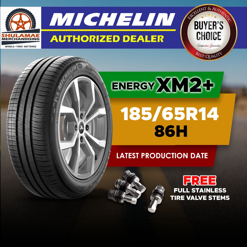 MICHELIN 185/65 R14 86H - ENERGY XM2+ with free stainless tire valve ...
