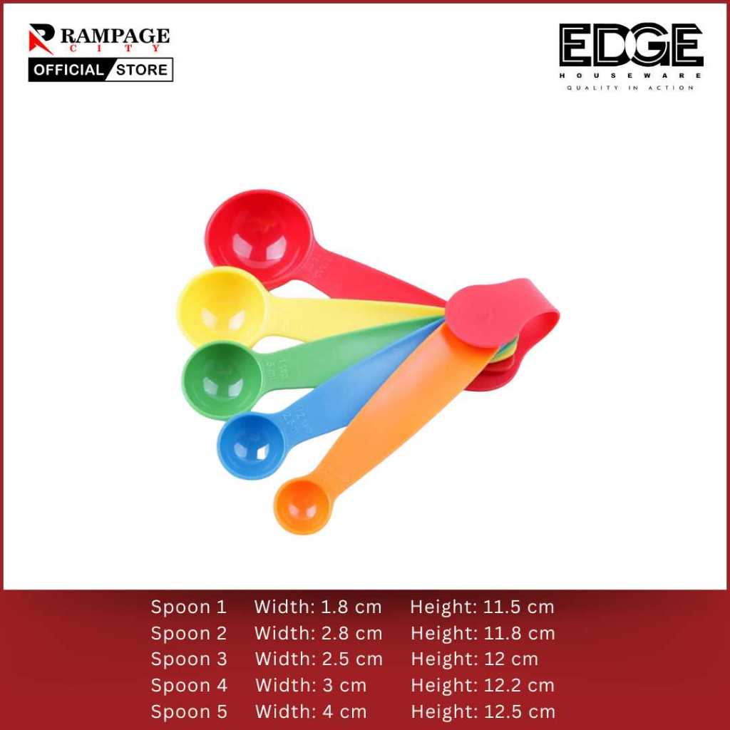 Edge 5pcs Plastic Measuring Spoons Baking Accessories | Shopee Philippines