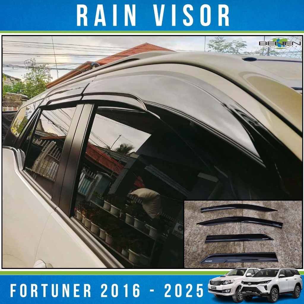 Rain Guard Window Visor FORTUNER 2016 - 2025 | Shopee Philippines