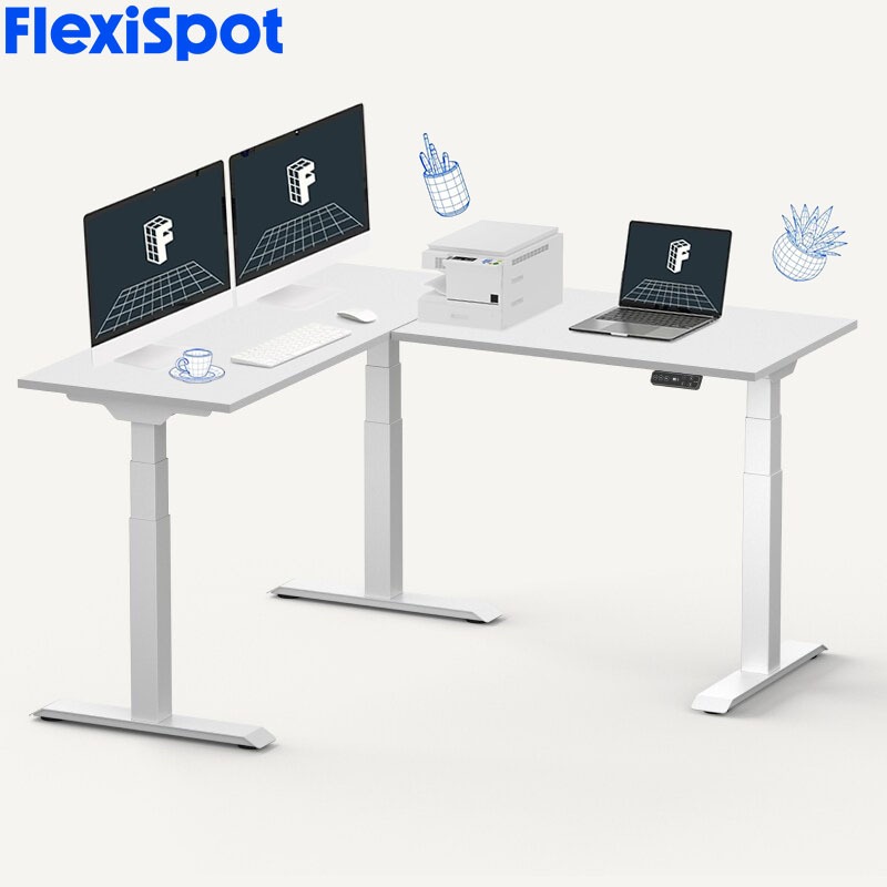 FlexiSpot E7L Pro L-Shaped Standing Desk | Shopee Philippines