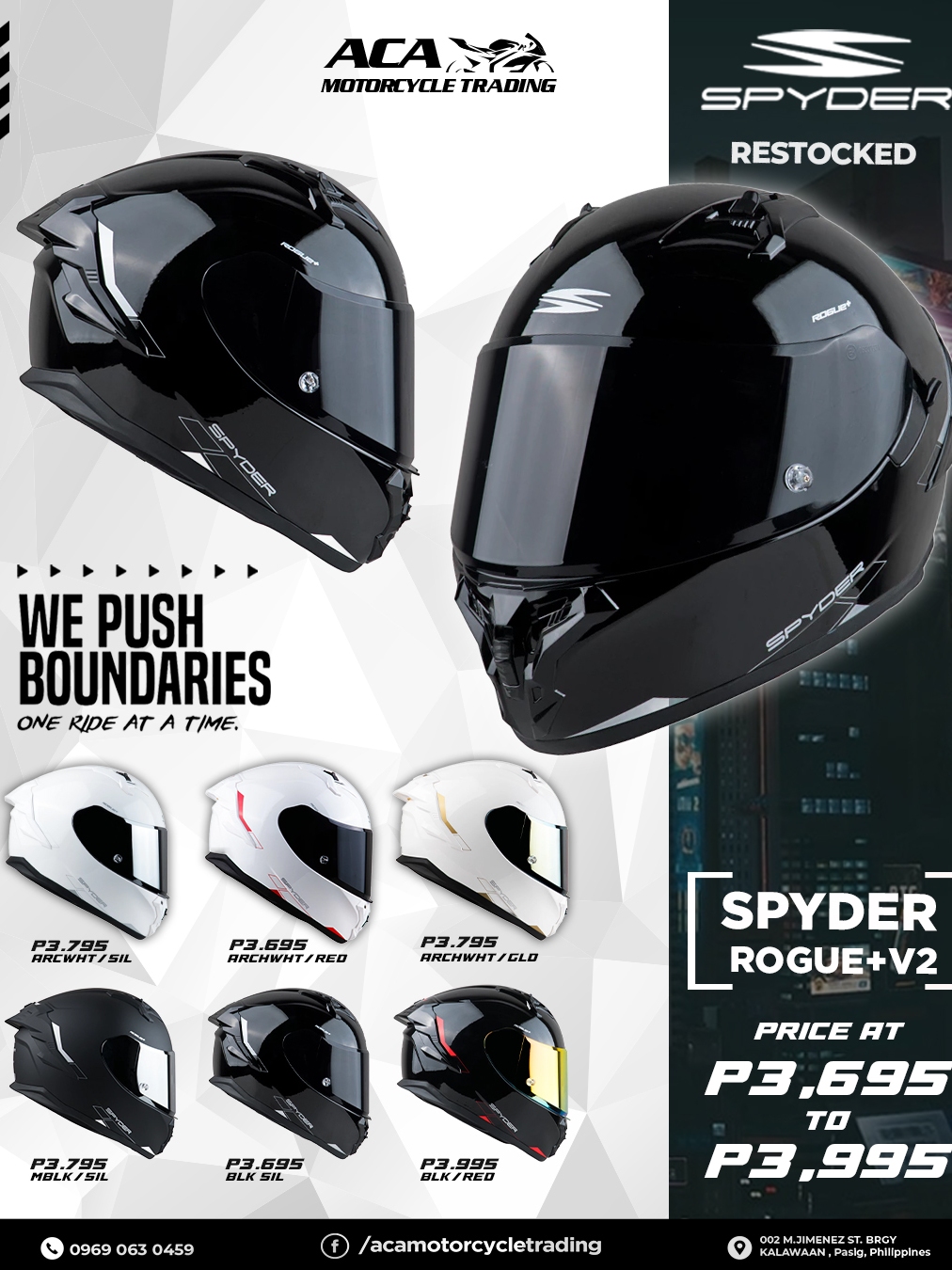 SPYDER ROGUE + PD Fullface Dual Visor Helmet with FREE CLEAR VISOR and ...