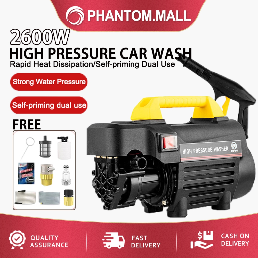 2600W High Pressure Washer Home Portable Automatic Car Wash Machine ...