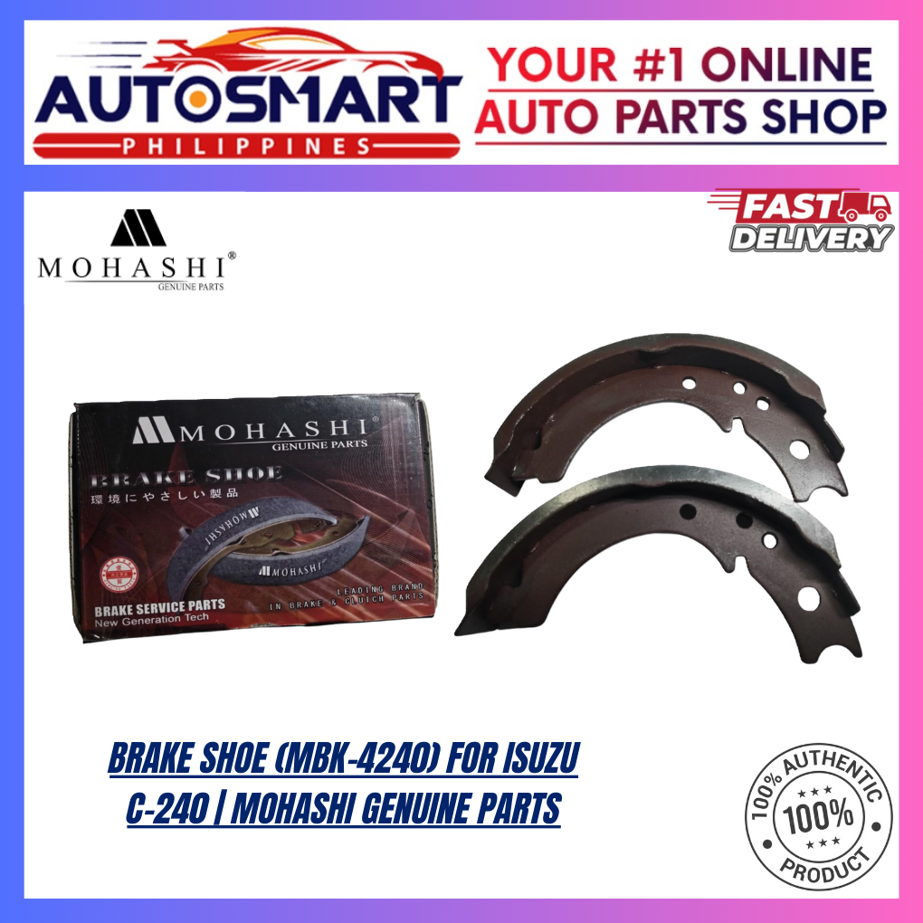 HANDBRAKE SHOE (MBK-4240) for ISUZU C-240 | MOHASHI GENUINE PARTS ...