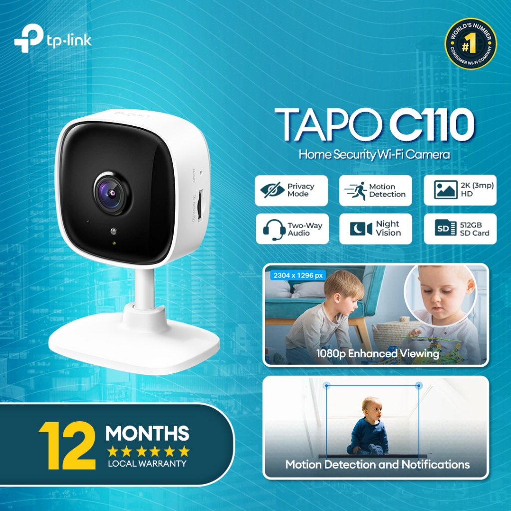 TP-Link Tapo C110 Home Security Wi-Fi Camera | Shopee Philippines