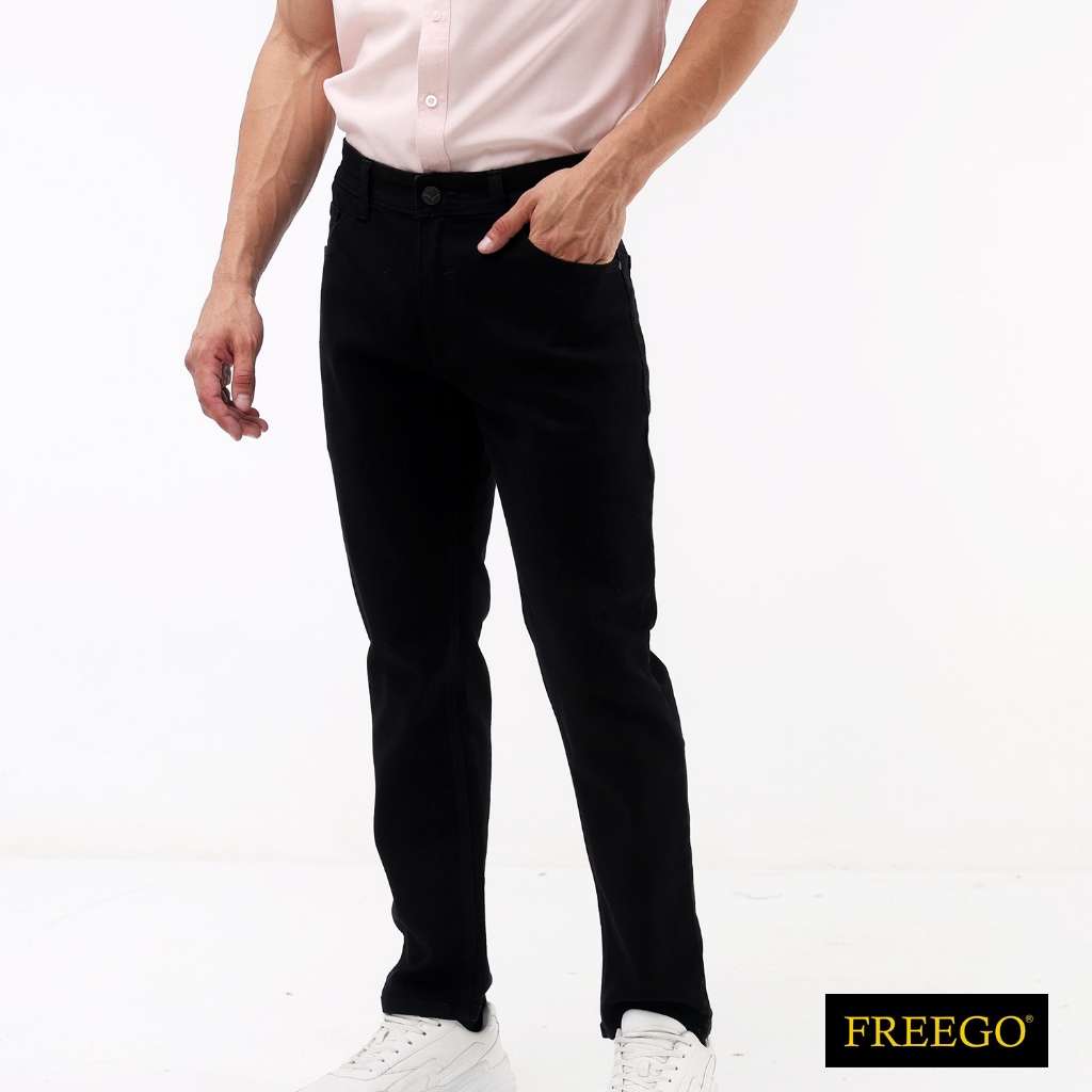 Freego Mens Denim Long Pants Slim Tapered Fit Stretch GSB23-0091 ...
