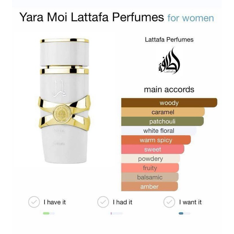 Lattaf Yara White edp 100ml origibal from dubai | Shopee Philippines