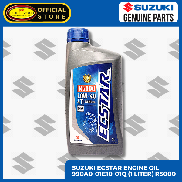 SUZUKI Engine Oil Ecstar R5000 4T (1Liter) 10w-40 Mineral | Shopee ...
