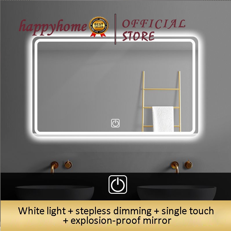 Smart Bathroom Mirror With Led Light Bathroom Smart Mirror Rectangle 3 ...