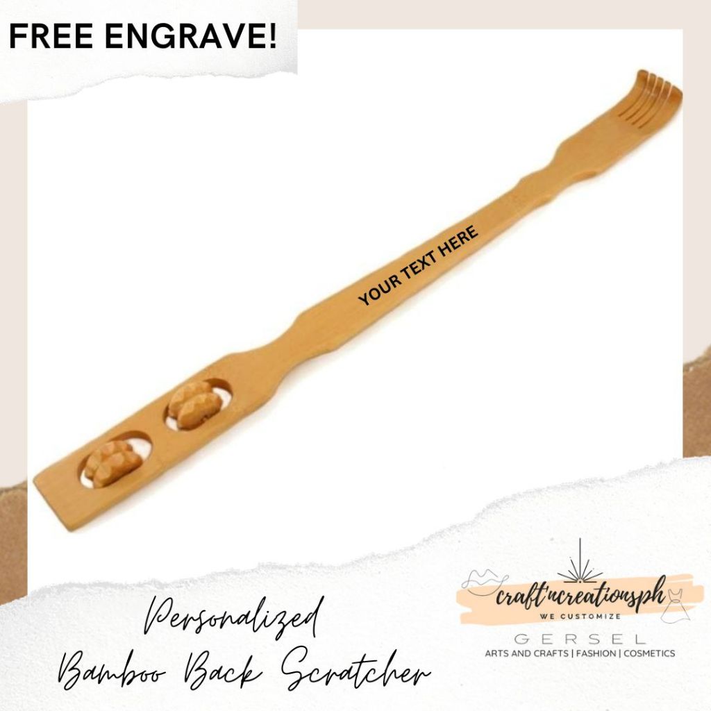 PERSONALIZED BAMBOO BACK SCRATCHER | Shopee Philippines