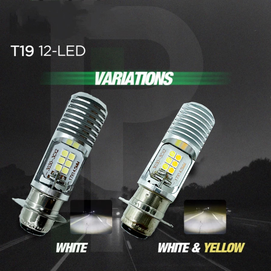 T19 V2 LED HEADLIGHT 12V HI-LOW FOR WAVE XRM SHOGUN RAIDER MIO BEAT etc ...