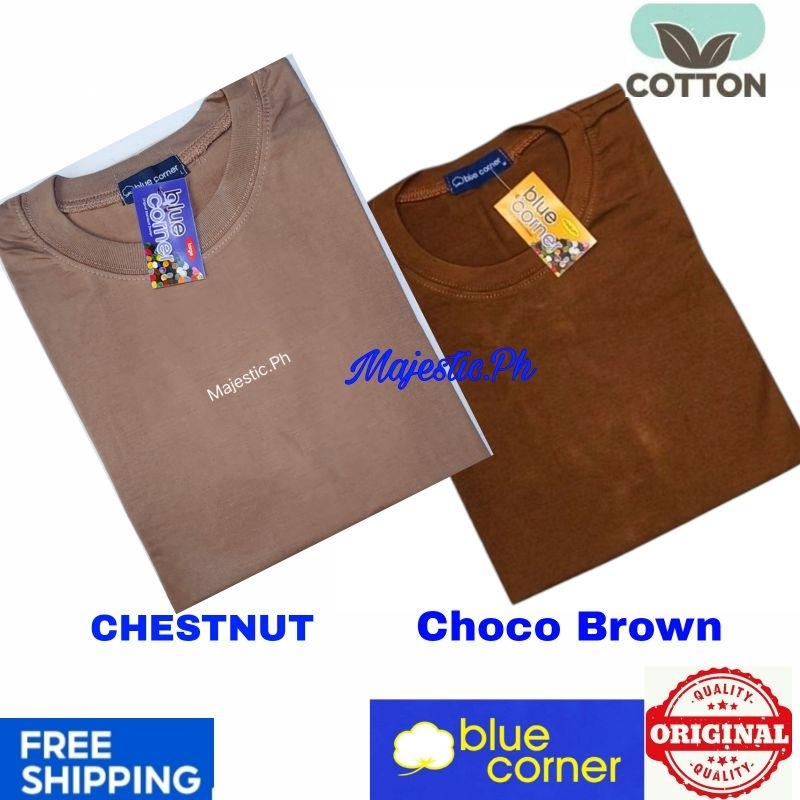 Original Blue Corner ChestNut/Choco Brown Tshirt Round Neck Closed to ...