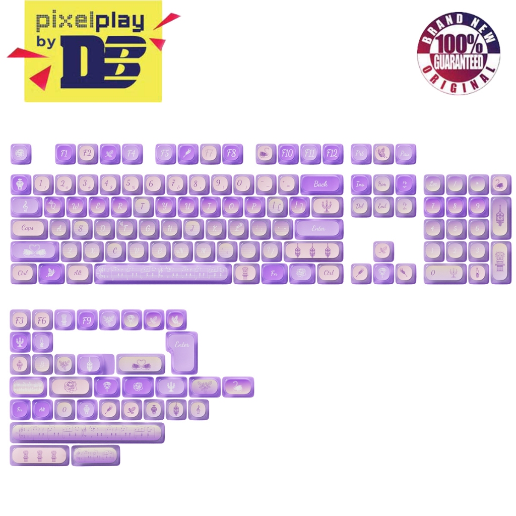 Akko Swan Sonata Pudding Keycap Set MOA Profile 140 Keys | Shopee ...