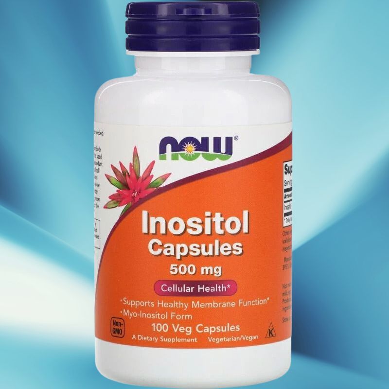Now Inositol Capsules 500mg Myo Inositol Form Cellular Health - 100 ...