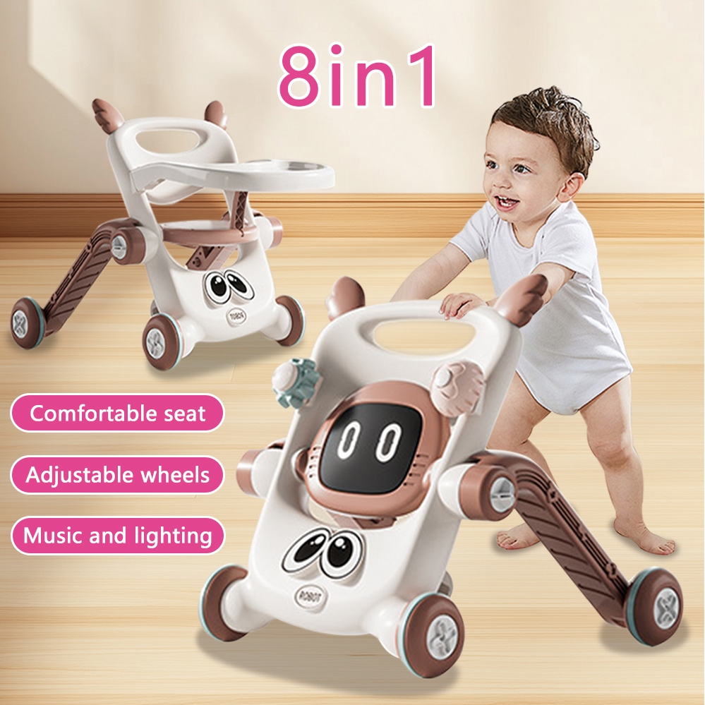 8in1 Baby Walker With Music Anti-O-Leg Toddler Walking Stroller ...