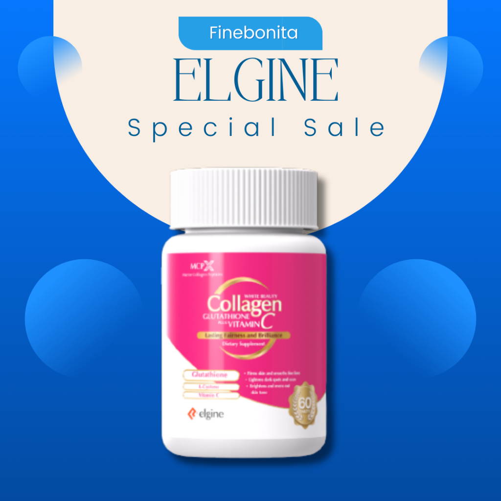 Elgine White Beauty Collagen, Glutathione + Vitamin C (60 capsules ...