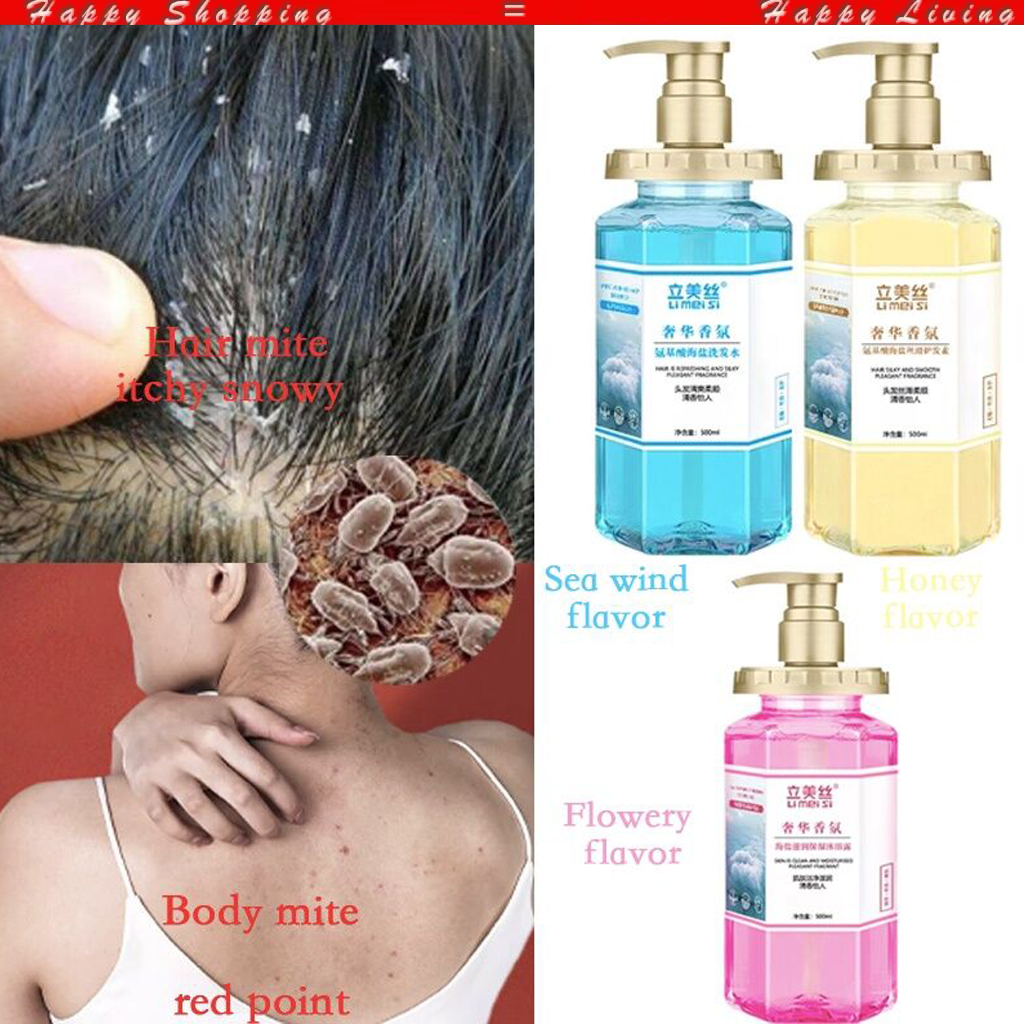 Amino Acid & Sea Salt Hair Care Set - Nourishing Shampoo, Conditioner & Shower Gel, 500ml ...