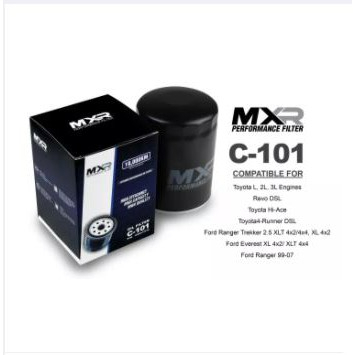 MXR OIL FILTER C-101 FOR Toyota L, 2L, 3L Engines Revo DSL Toyota Hi ...