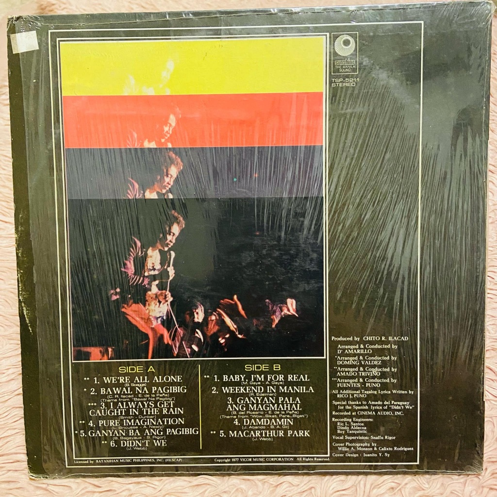 RICO J. PUNO - Rico Baby OPM 12" 33 RPM Records RARE Plaka Vinyl Rare ...