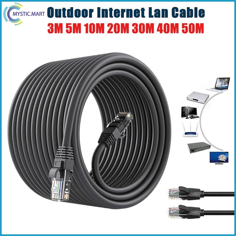 cat6 outdoor ethernet cable UTP Ethernet Cable 1000Mbps Network Cable 3M/5M/10M/20M/30M/40M/50M ...