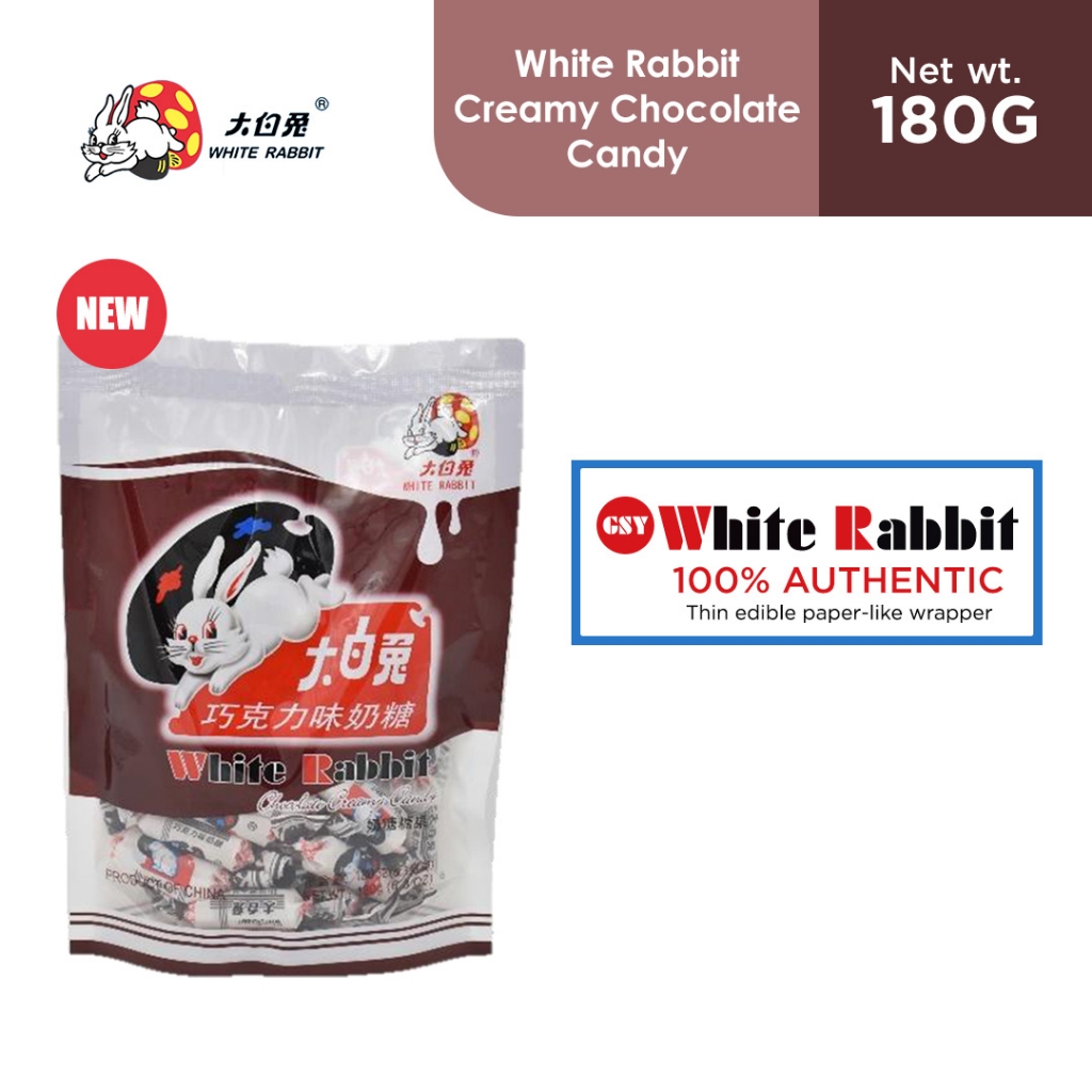 White Rabbit Chocolate Creamy Candy - 100% Original 180g | Shopee ...