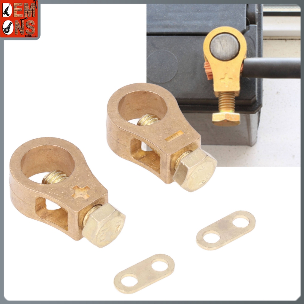 Car Battery Terminal Wire Cable Clamp Pure copper positive and negative ...