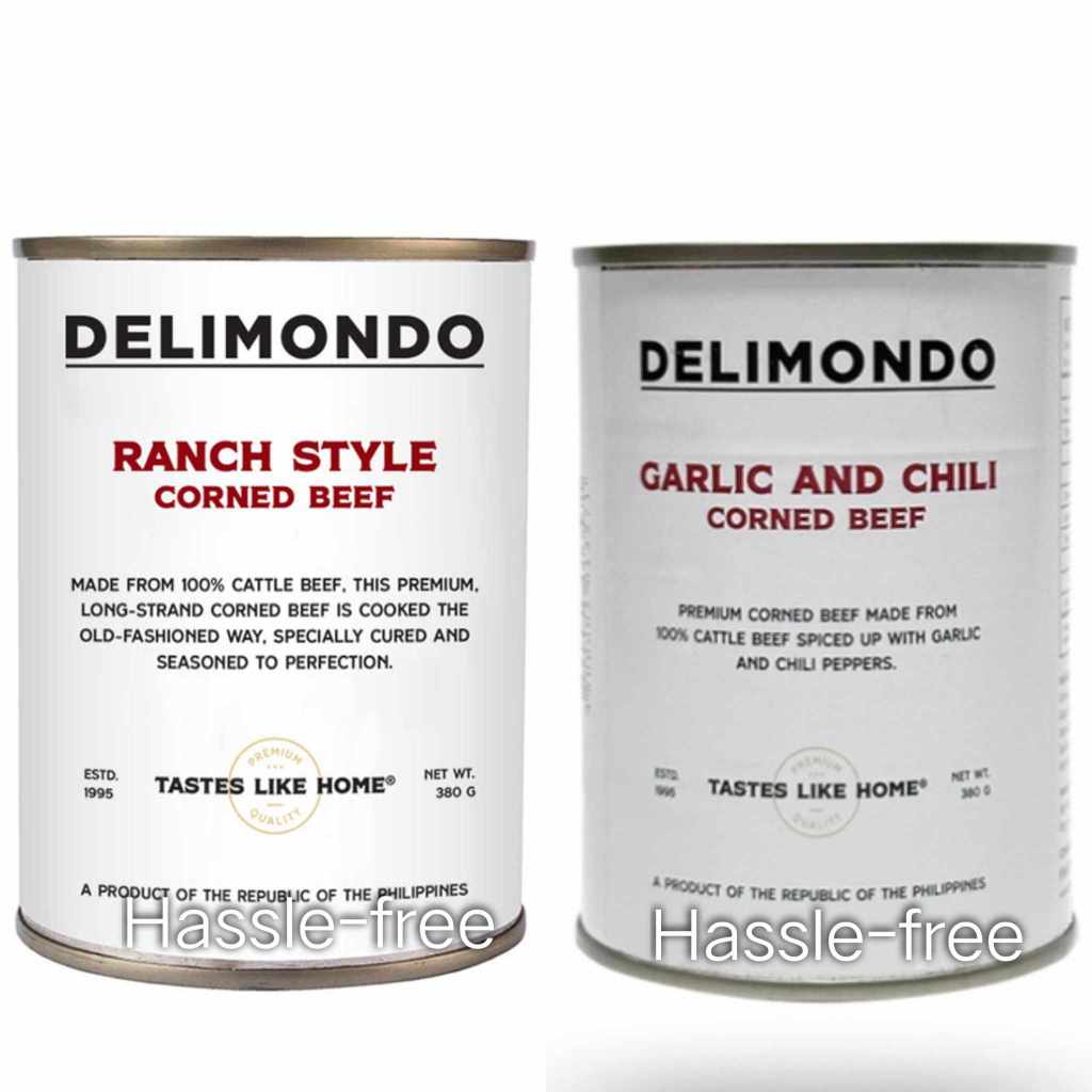DELIMONDO RANCH STYLE AND GARLIC & CHILI CORNED BEEF (380g) MADE IN ...