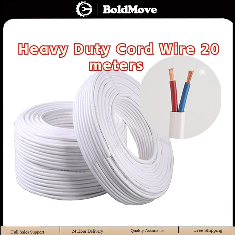 50m 100meters 2 Core Heavy Duty Wire Flat 1000W Electric Cable ...
