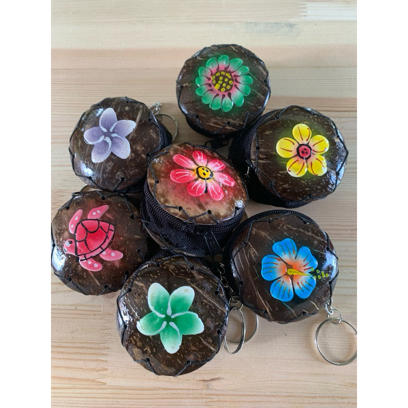 coconut shell keychain with coin purse | Shopee Philippines