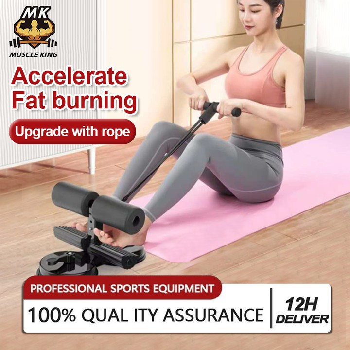 Waist Abdomen Machine Upgrade Double Suction Sit Up Assist Gym Exercise ...