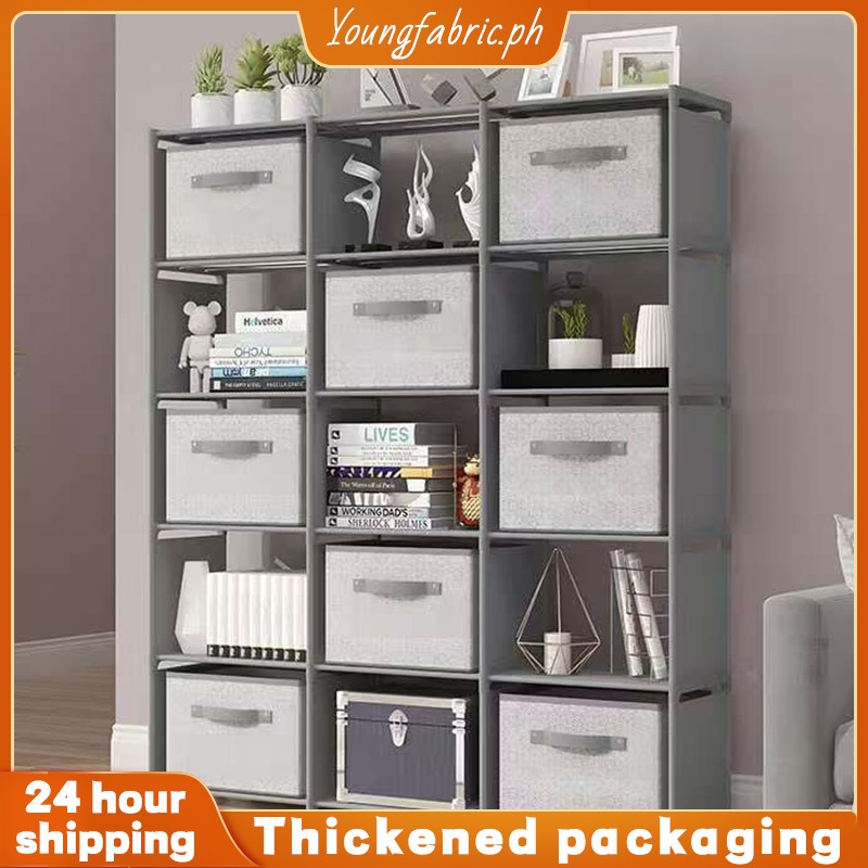 COD DIY Multi-layer BookShelf Double Storage Rack Simple Bookshelf ...