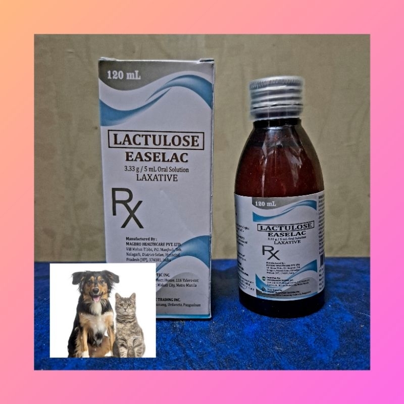 Lactulose 3.33g |EASELAC| Laxative for pets 120ml | Shopee Philippines
