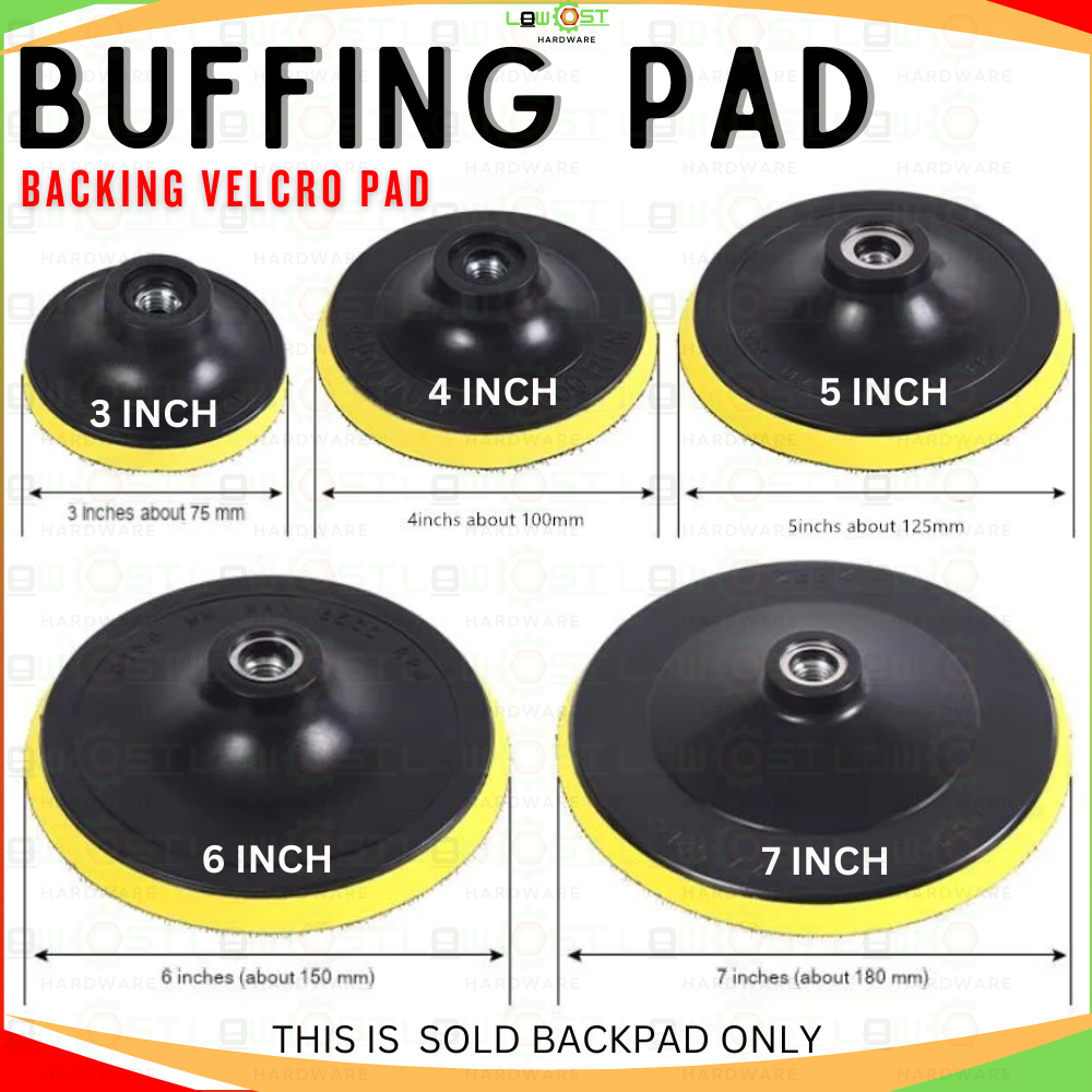 Backing Pad 3,5,6,7 inch Sanding Disc Angle Grinder Buffing pad angle ...