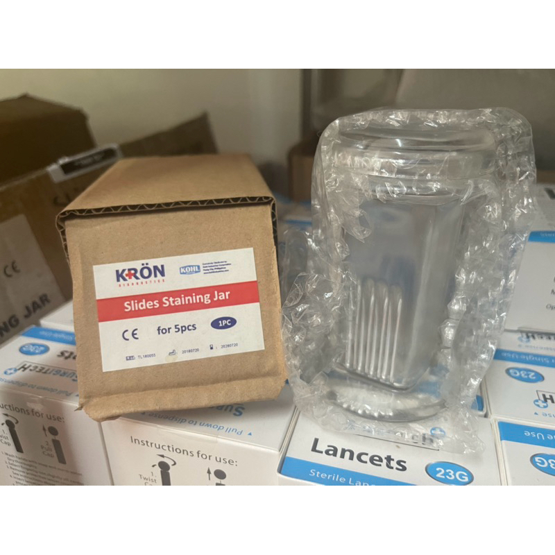 Coplin Jar/ Glass slide staining jars | Shopee Philippines