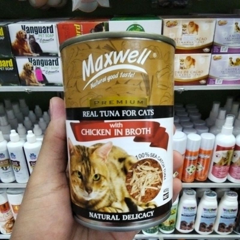 Maxwell Cat Can Tuna With Chicken In Broth 400g | Shopee Philippines