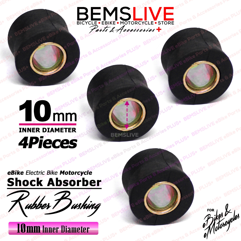 BEMS Motorcycle Shock Absorber Rubber Bushing eBike eTrike Rubber Shock ...