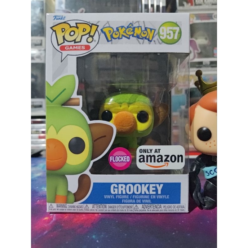 Funko Pop! Pokemon - Grookey (Flocked - Amazon Exclusive) | Shopee ...
