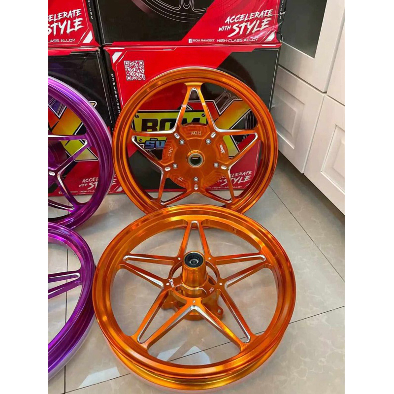 BOM X BOM RANGSIT CNC MAGS LUMINAR SERIES GOLD NMAX V2 | Shopee Philippines