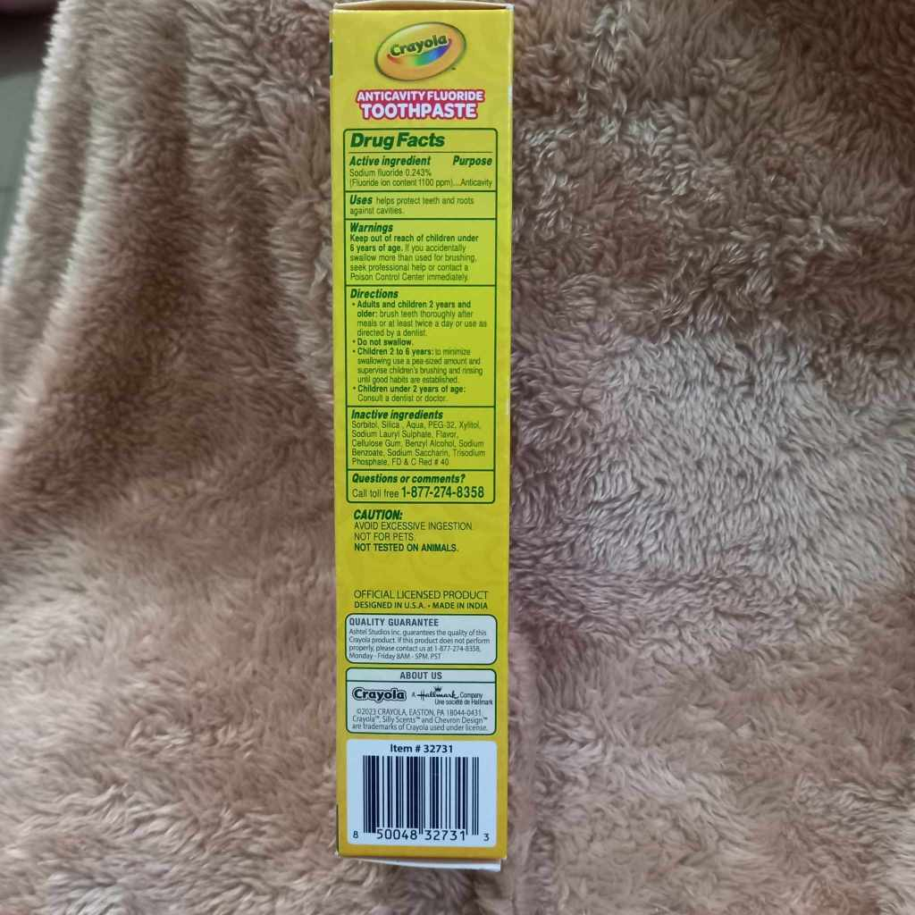 CRAYOLA SILKY SCENTS ANTICAVITY FLUORIDE TOOTHPASTE | Shopee Philippines