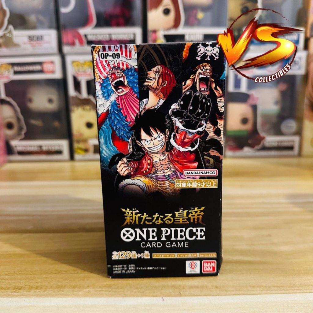 One Piece Trading Card Game Emperors In The New World Booster Box (24 Packs) [OP-09] | Shopee ...