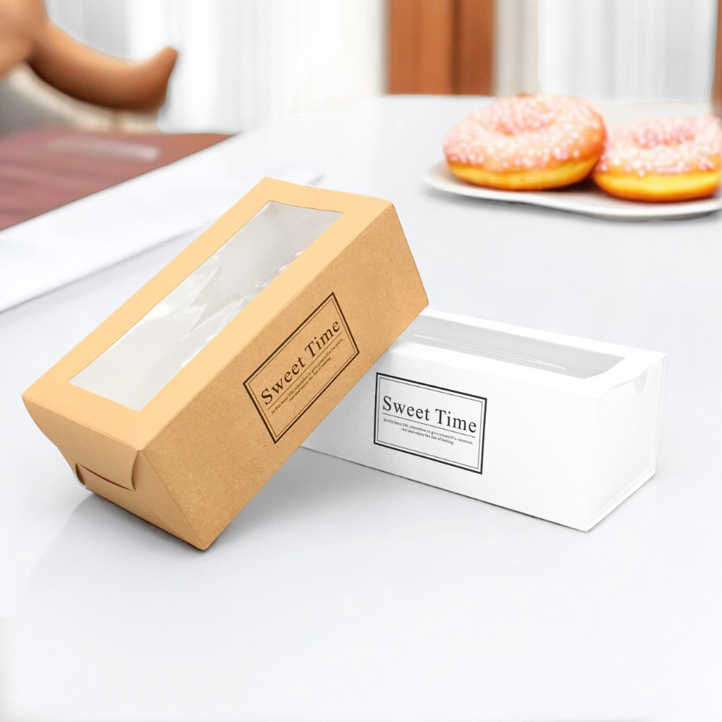 20PCS Cake Roll Sweet Time Box Pastry Banana Loaf Brownies Cookies Tart ...