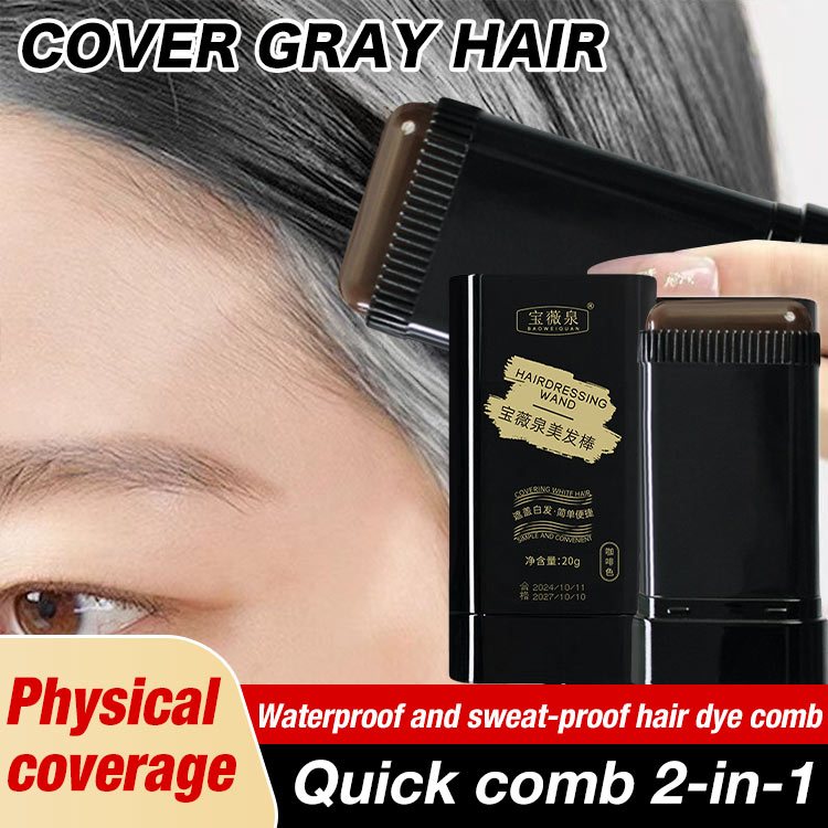 Hair Color With Comb Hair Dyeing Comb For White Gray Hair Cover Up Long ...