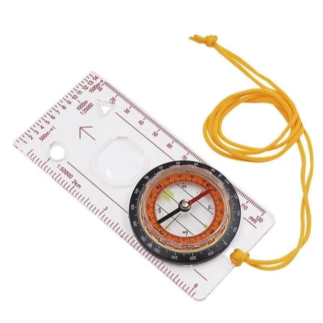 Orienteering Compass Hiking Backpacking Compass Ruler Scout Compass For ...